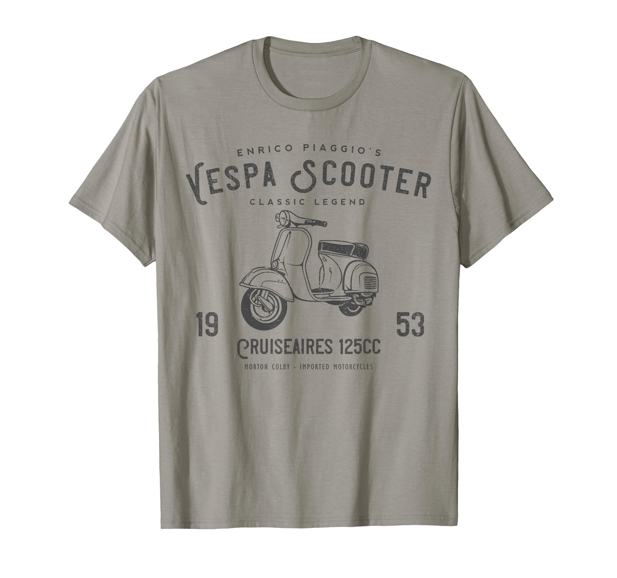 Vintage Piaggio Scooter 1953 125cc T Shirt Original Design T-Shirt