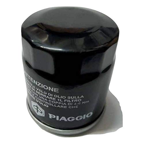 82635R Vespa OEM Oil Filter for Modern Vespa Scooters | OEM# 483727 AP8580128 82635R (ET4 150 Leader 1998-2005), black