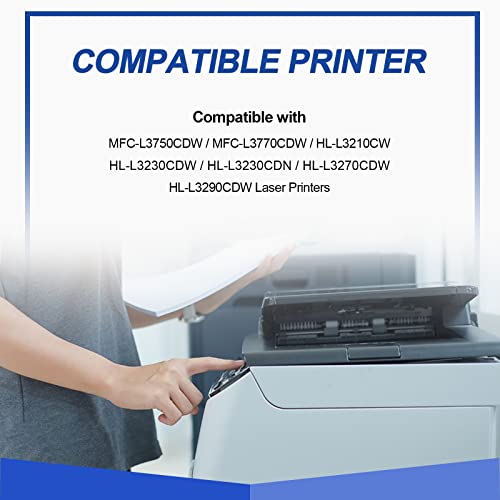 Compatible TN-227 TN227 TN227BK TN227C TN227M TN227Y Toner Cartridge Replacement for Brother MFC-L3770CDW HL-L3270CDW HL-L3290CDW HL-L3230CDW Toner (4 Pack)
