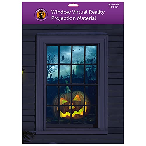 AtmosFearFx Halloween DVD with 48" x 72" White Reaper Brothers Rear Projection Screen (Zombie Invasion DVD)