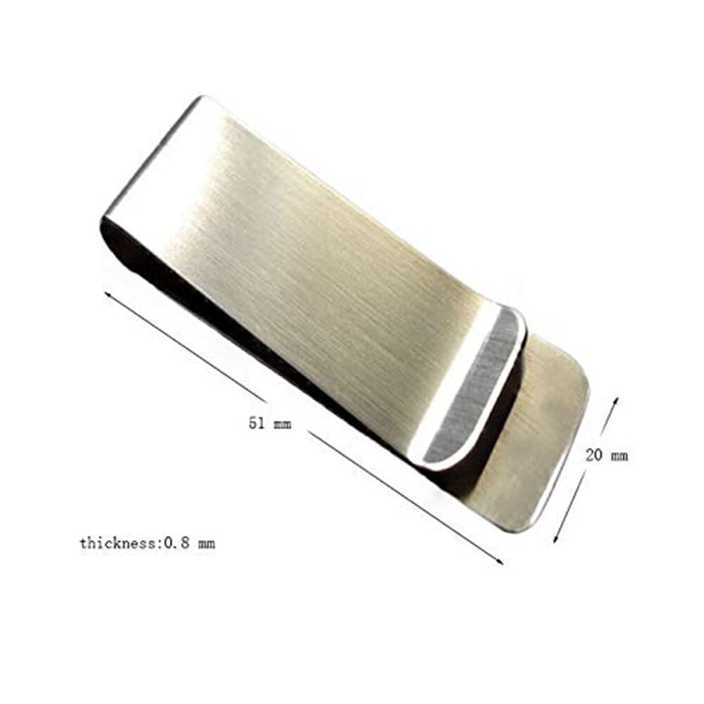 Stainless Steel Metal Wallet Money Business Paper Clip