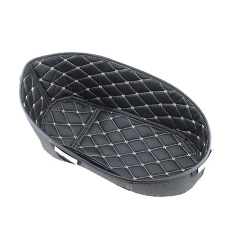 PRO-KODASKIN Motorcycle PU Rear Cargo Trunk Liner Pad Scooter Sitting Bucket Lining Mat for Vespa GTS300 GTS 300 HPE -Black(Italy)…