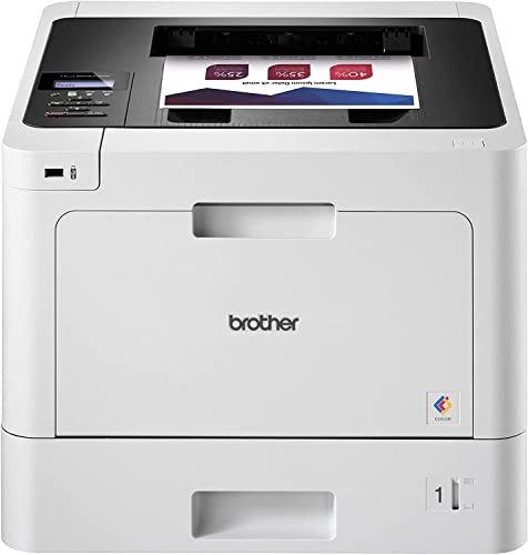 Brother Color HL-L8260CDW Single-Function Wireless Laser Printer, White - Print Only - 33 ppm, 600 x 2400 dpi, 8.5 x 14 Print Size, Auto 2-Sided Printing, Ethernet