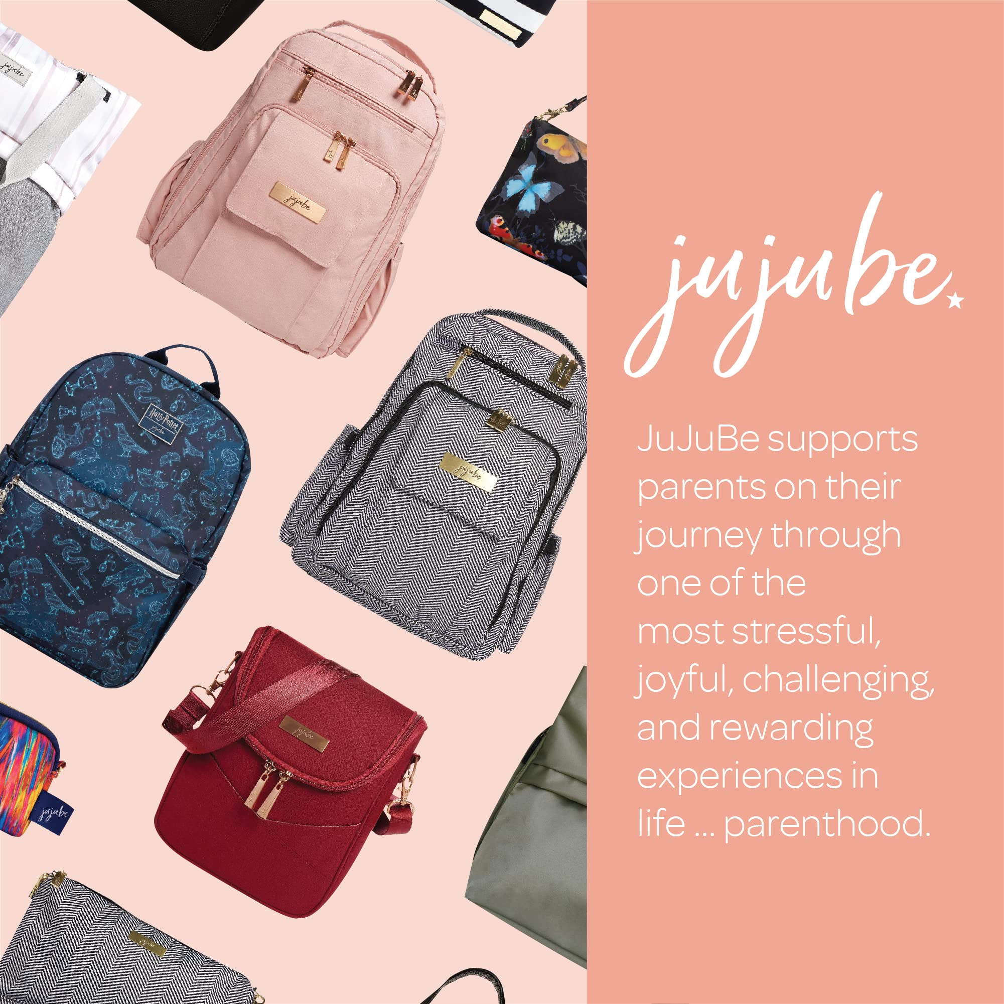 JuJuBe | All Set, Designer Purses and Handbags for Moms, Handbags for Ladies | Black