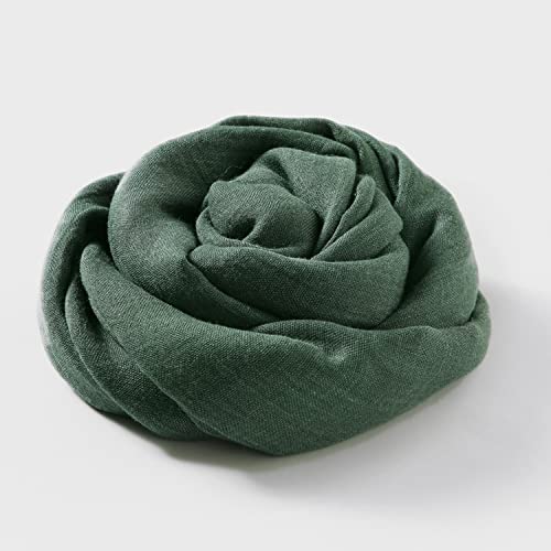XANZILZ Women's Solid Color Long Scarf Light Soft Fashion Scarf Long Strip Gauze Scarves(Jujube red)