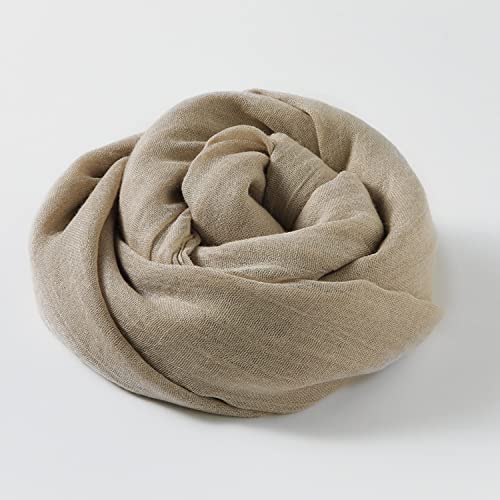 XANZILZ Women's Solid Color Long Scarf Light Soft Fashion Scarf Long Strip Gauze Scarves(Jujube red)