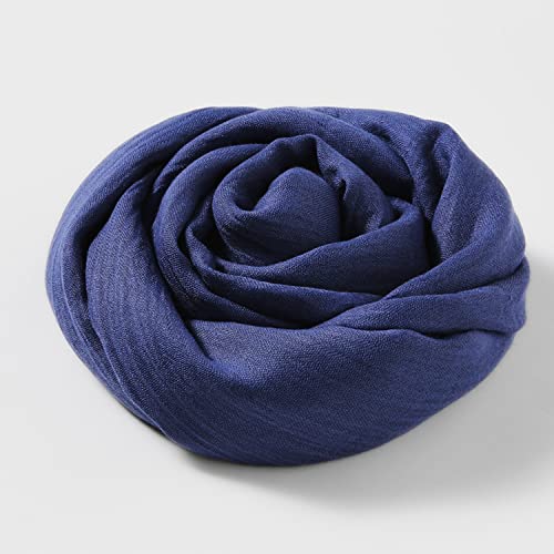 XANZILZ Women's Solid Color Long Scarf Light Soft Fashion Scarf Long Strip Gauze Scarves(Jujube red)