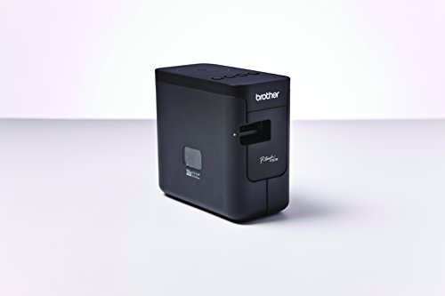 Brother PT-P750W Label Maker, Wireless/USB 2.0/NFC, P-Touch Label Printer, Portable, Up to 24mm Labels, Includes AC Adapter/24mm Black on White Tape Cassette