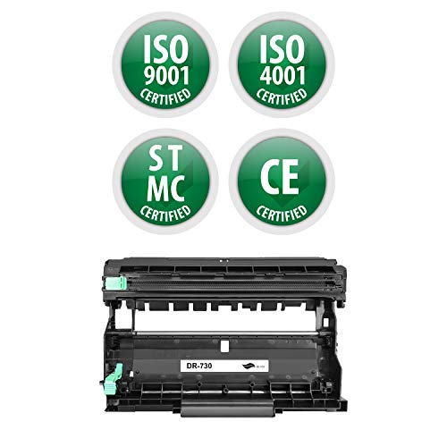 ReManufactured Toner Drum for DR-730 | Compatible Drum Replacement for Brother DCP-L2550DW, Brother MFC-L2710DW/L2730DW/L2750DW/L2750DWXL | Standard Yield Laser Printer by Premium Ink&Toner