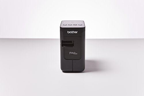 Brother PT-P750W Label Maker, Wireless/USB 2.0/NFC, P-Touch Label Printer, Portable, Up to 24mm Labels, Includes AC Adapter/24mm Black on White Tape Cassette