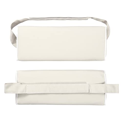 Enipate Outdoor Chaise Lounge Head Pillow, Pack of 2 Water Resistant Headrest Pillows with Elastic Band for Pool Patio Chairs