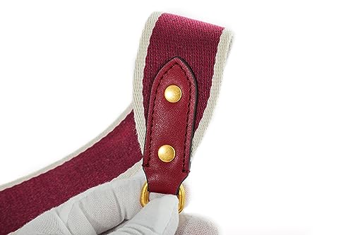 GOXTECH Purse Strap Replacement Crossbody Handbag Stripe Wide Adjustable (Jujube Red bag strap)