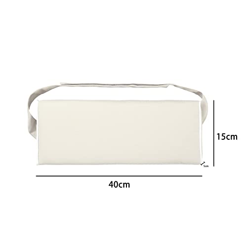 Enipate Outdoor Chaise Lounge Head Pillow, Pack of 2 Water Resistant Headrest Pillows with Elastic Band for Pool Patio Chairs