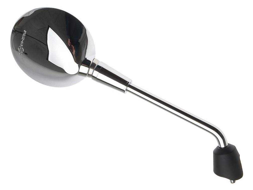 Vespa Right Round Mirror | Vespa Primavera/Elettrica and Primavera 50-150 Mirror for the Right Side | OEM - CM3161802, CM261902(Right, Round, Chrome Finish)