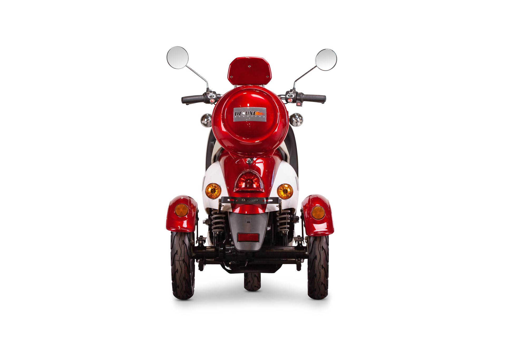 Deluxe Scooters Fully Assembled Sport Adult Mobility Scooter Red