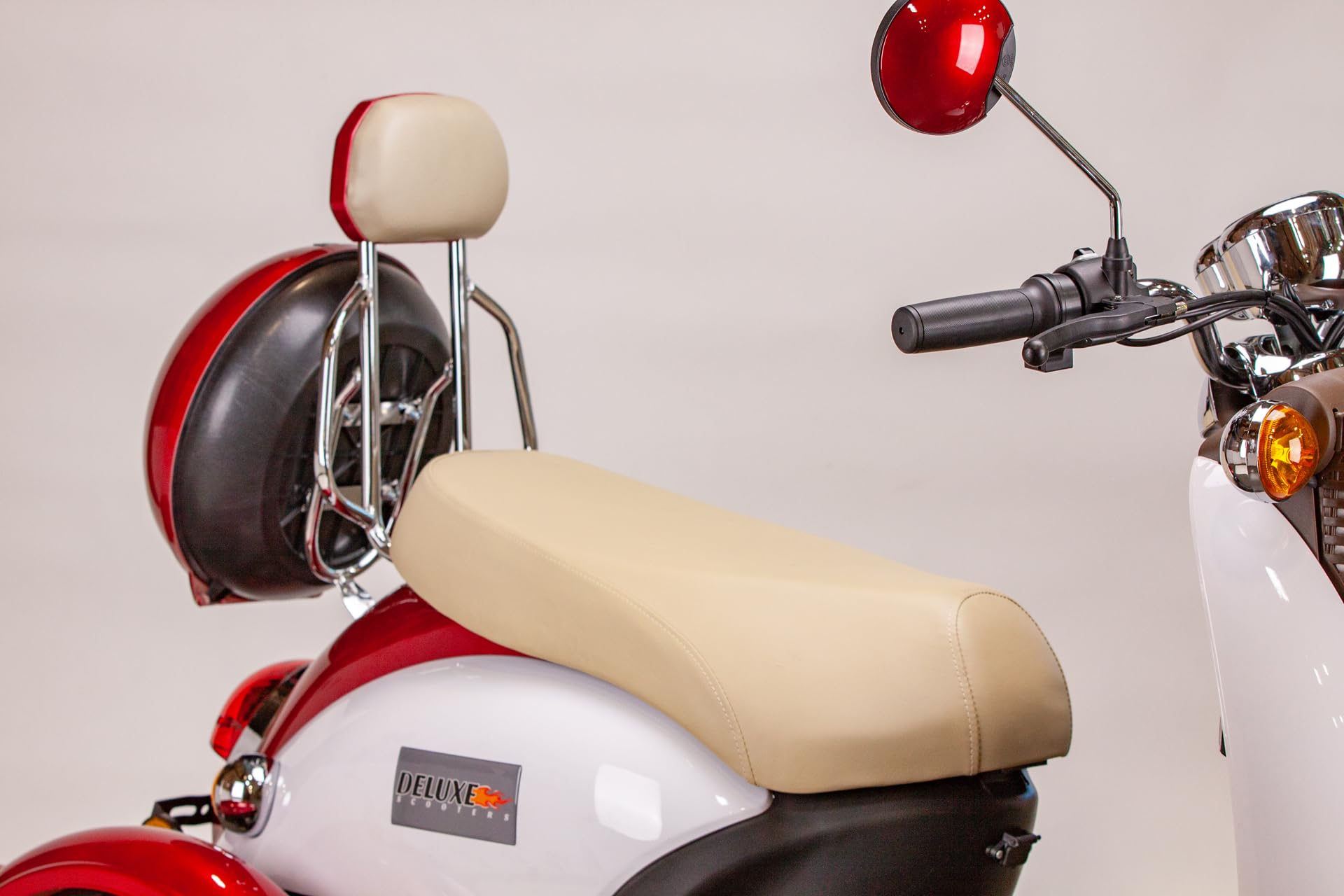 Deluxe Scooters Fully Assembled Sport Adult Mobility Scooter Red