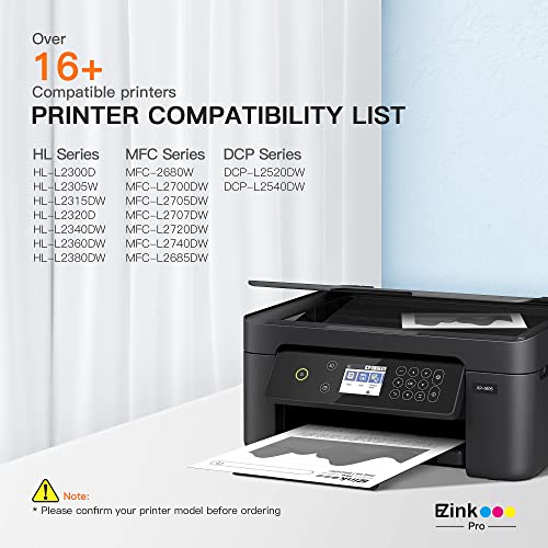 E-Z Ink Pro Compatible TN660 TN-660 Toner Cartridge Replacement for Brother TN660 TN-660 TN630 High Yield Compatible with HL-L2300D HL-L2380DW HL-L2320D DCP-L2540DW MFC-L2700DW MFC-L2685DW (2 Black)
