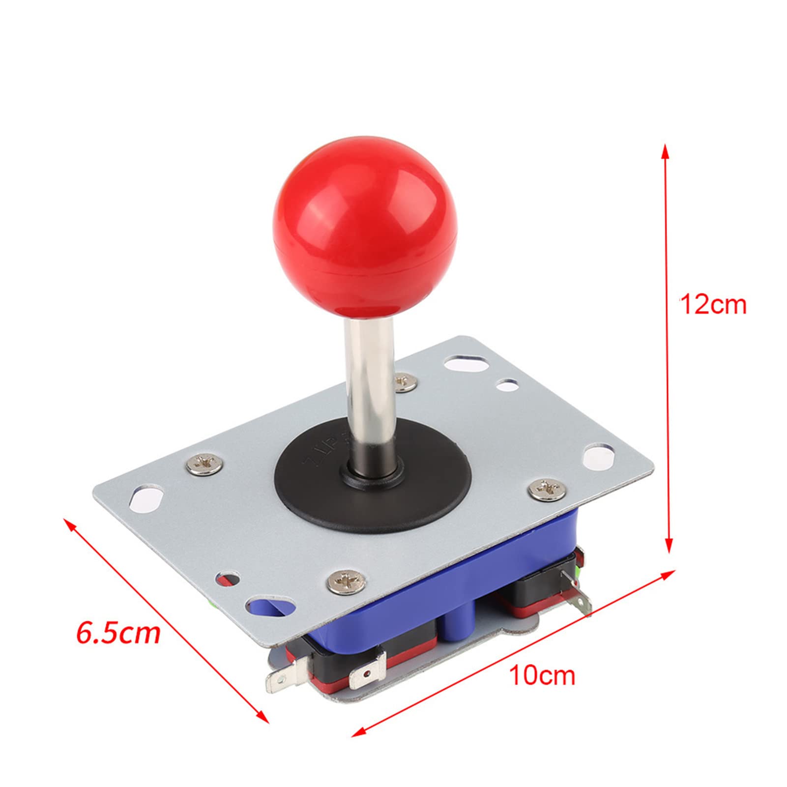 Arcade Joystick Zippy Joystick Classic 2/4/8 Way Game Joystick Ball Adjustable Competition Style Long Handle Joystick Happ Joystick for Arcade Gaming Cabinet Button Kit