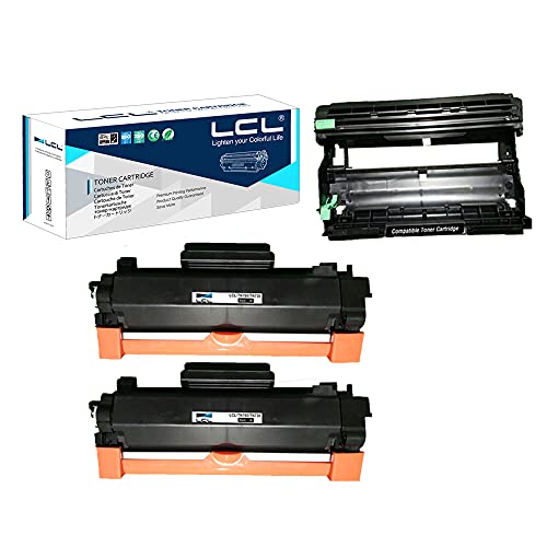 LCL Compatible Toner Cartridge Replacement for Brother TN760 TN-760 TN730 TN-730 3000 Pages DR730 DR-730 12000 Pages HL-L2350DW HL-L2390DW HL-L2395DW HL-L2370DW HL-L2310D HL-L2357 (3Pack 2Toner+1Drum