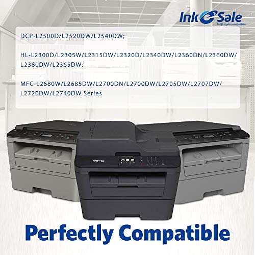 INK E-SALE Compatible Toner Cartridge Replacement for Brother TN660 TN630 use for MFC-L2700DW HL-L2340DW HL-L2300D HL-L2380DW DCP-L2540DW DCP-L2520DW MFC-L2740DW MFC-L2720DW (4 Pack Black, Design V3)
