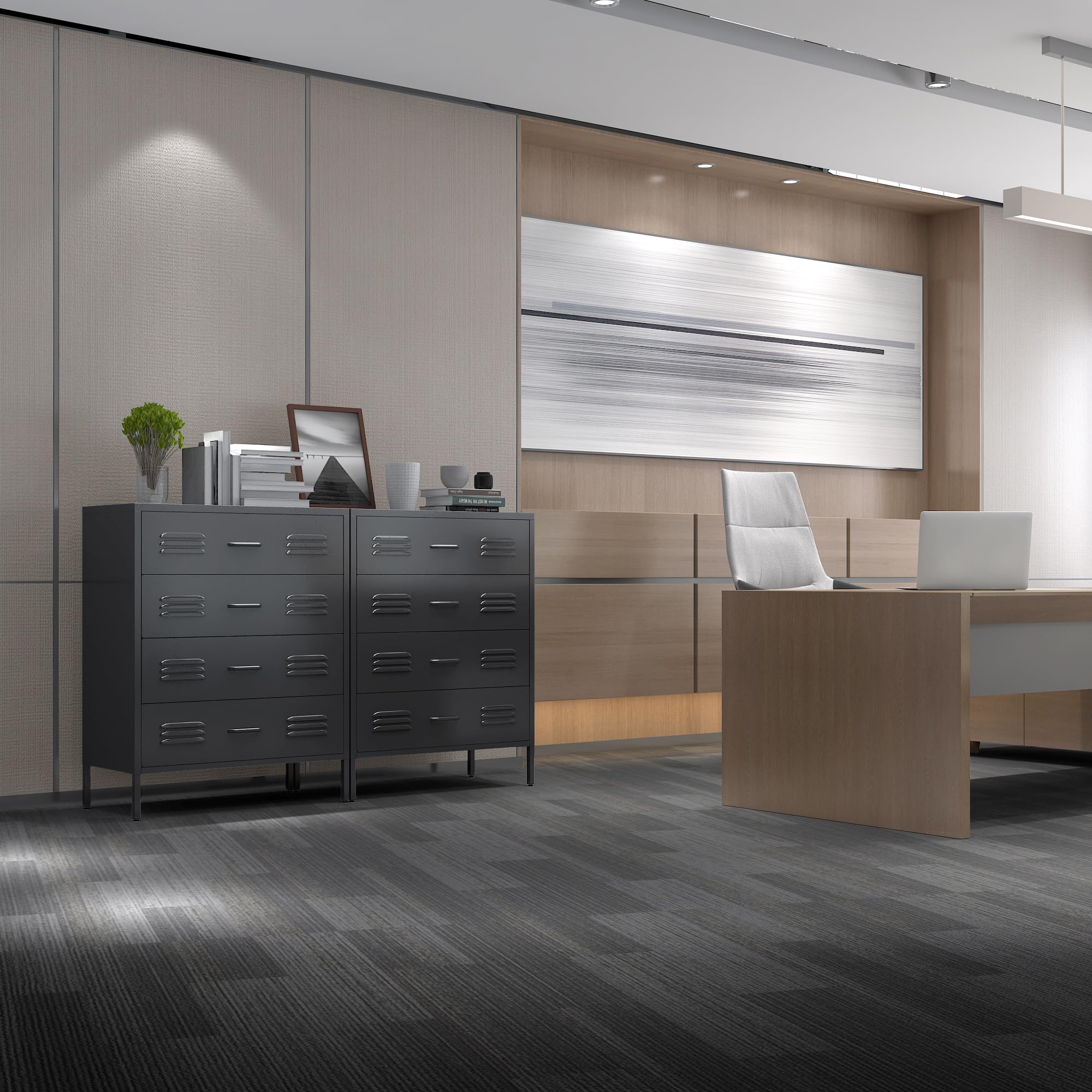 Metal Storage Cabinet with 4 Drawers for Office,Home,Garage