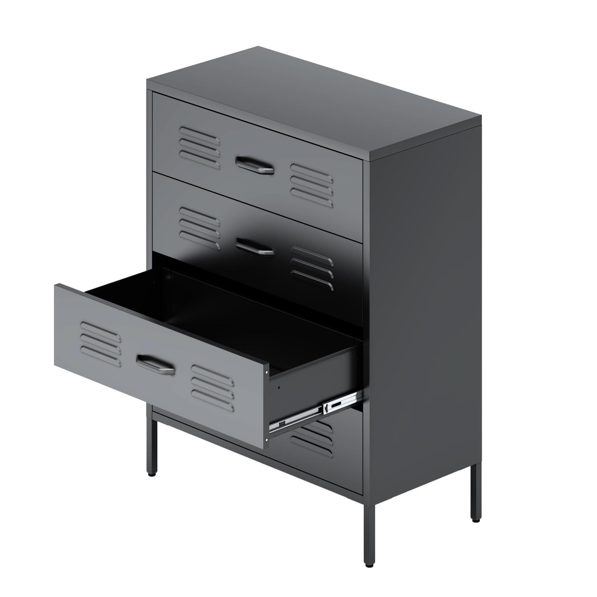 Metal Storage Cabinet with 4 Drawers for Office,Home,Garage