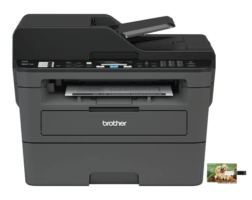 Brother MFC-L27 10 All-in-One Wireless Monochrome Laser Printer for Home Office, Print Copy Scan Fax, Speed Up to 32 ppm, 50-Sheet ADF, Auto Duplex Print, Amazon Alexa, 32GB Durlyfish USB Card, Black