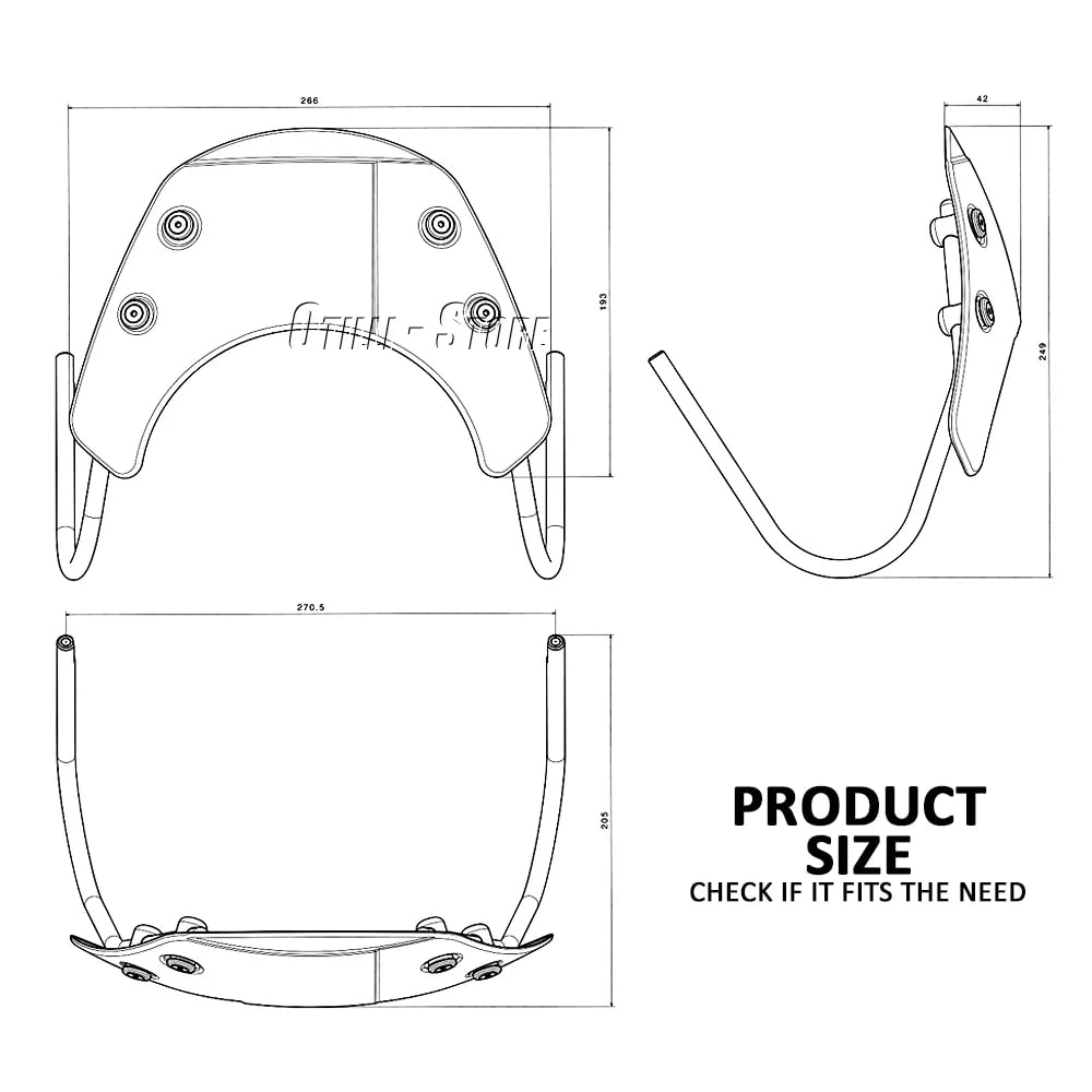 Motorcycle Windscreen Windshield Wind Shield Screen Protector For Vespa GTS300 SUPER GTS 300 Super 2018 2019 2020 2021 2022
