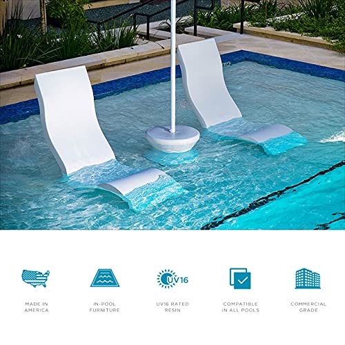 Ledge Lounger in-Pool Side Table (Granite Gray)