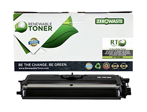 Renewable Toner Compatible Toner Cartridge Replacement for Brother TN210 TN210BK DCP-9010 MFC-9010 9120 9125 9320 (Black)