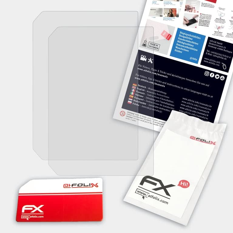 atFoliX Screen Protector compatible with Bosch GIS 1000 C Screen Protection Film, anti-reflective and shock-absorbing FX Protector Film (2X)