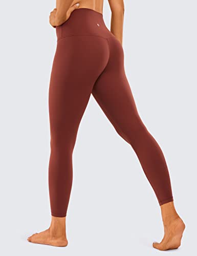 CRZ YOGA High Waisted Buttery Soft Lounge Legging 25 inches Jujube Brown Small
