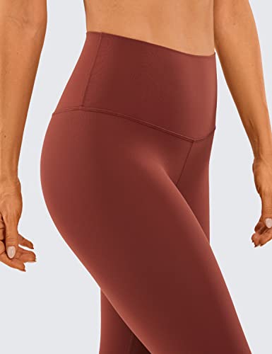CRZ YOGA High Waisted Buttery Soft Lounge Legging 25 inches Jujube Brown Small