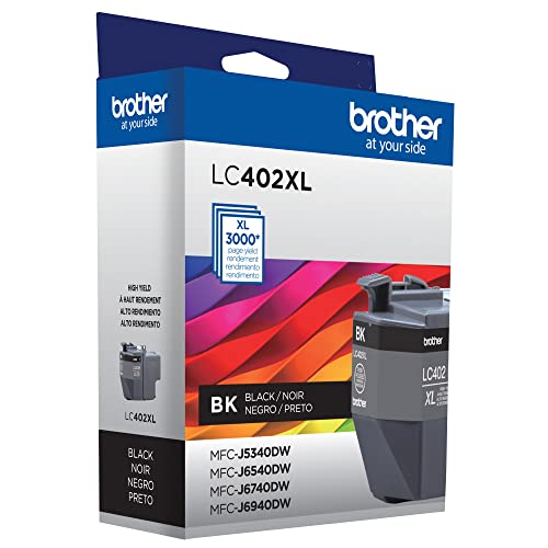 Brother Genuine LC402XLBK High Yield Black Ink Cartridge