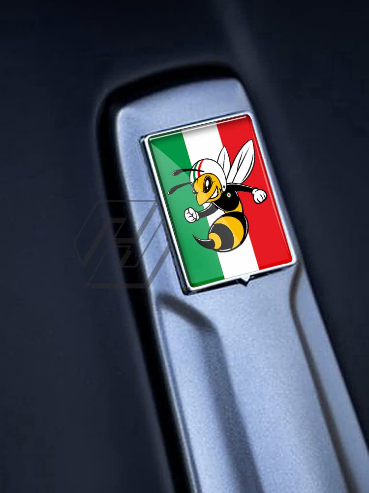 Chrome Badge Horncast Fits for Vespa Scooter LX Primavera Sprint GTV GTS 946 PX Clip-in Style (052-Italy)