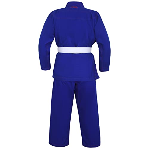 Malah Bjj Gi Lighwieght Adult Jiu Jitsu Gi For Men & Women With Free Belt!! (Blue, A5)