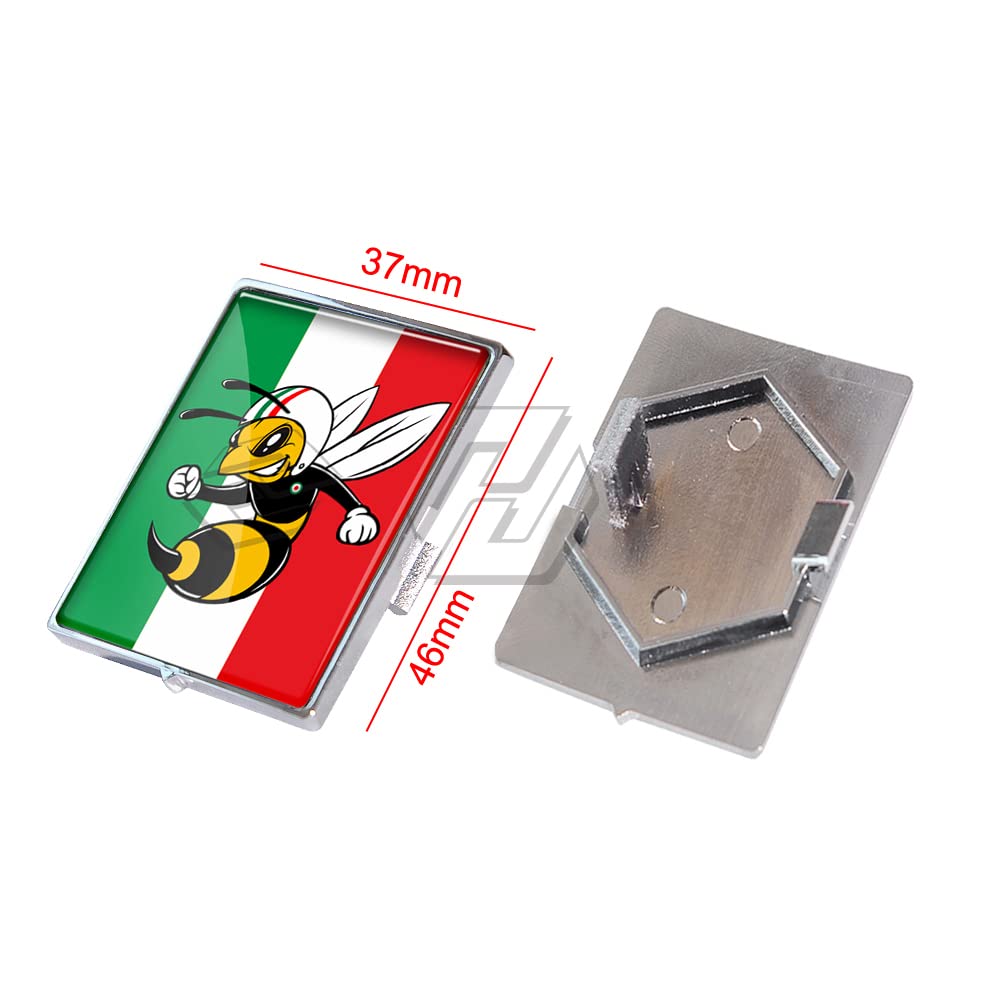 Chrome Badge Horncast Fits for Vespa Scooter LX Primavera Sprint GTV GTS 946 PX Clip-in Style (052-Italy)