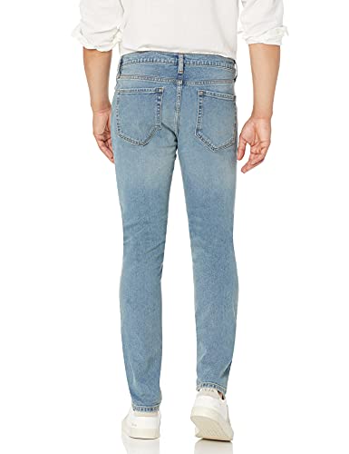 Amazon Essentials Men's Skinny-Fit Stretch Jean, Light Wash, 35W x 30L