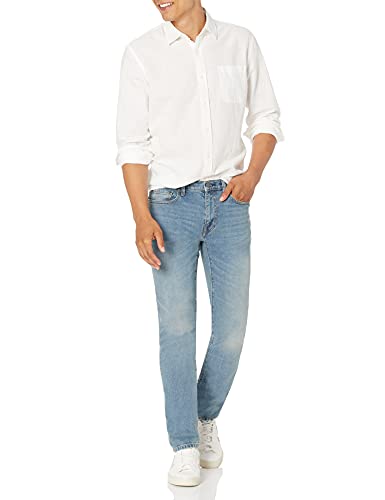 Amazon Essentials Men's Skinny-Fit Stretch Jean, Light Wash, 35W x 30L