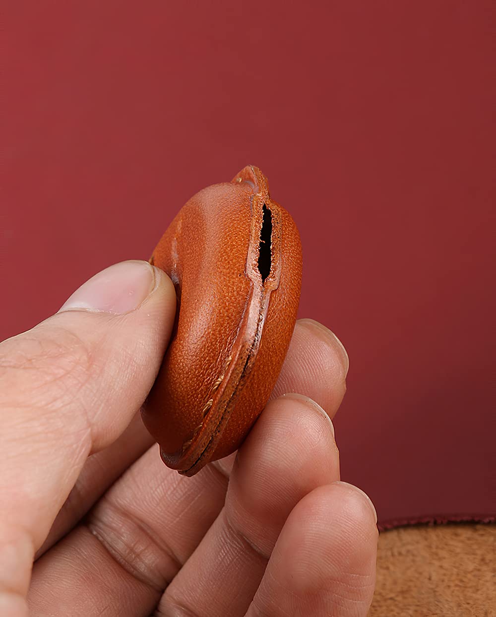 SANRILY Genuine Leather Key Holder for Vespa GTS GTS250 GTS300 Piaggio 3VTE Fly 125 200 300 GTV LXV150 GTV250 Keyless Motorcycle Keychains Holder Brown