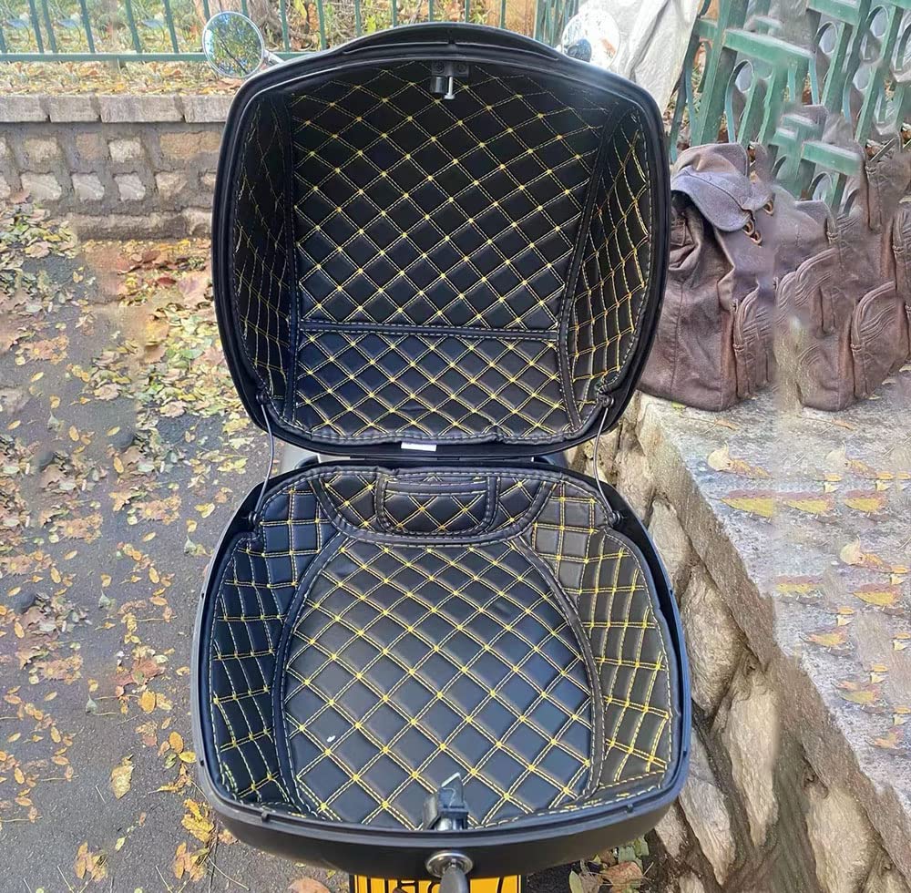 PRO-KODASKIN For Vespa GTS300 GTS 300 Rear Tail Box Pad Cargo Trunk Luggage Box Inner Container Tail Case Liner Sprint Primavera Storage Bag Protector (Upper+Bottom)