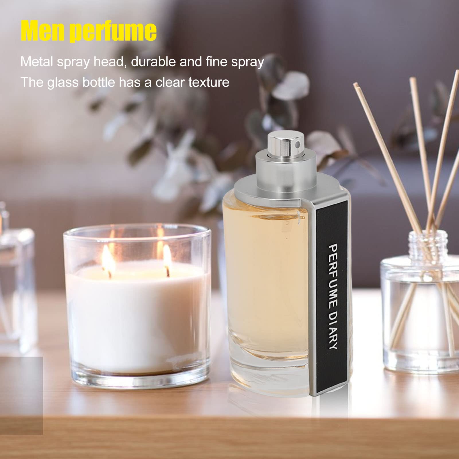 LUCKDANO 50ml Eau De Toilette for Men Woody Fragrance Perfume Romantic Aromatic Light Cologne with Captivating Scent Lemon Violet Leaf Oakmoss Ideal Gift