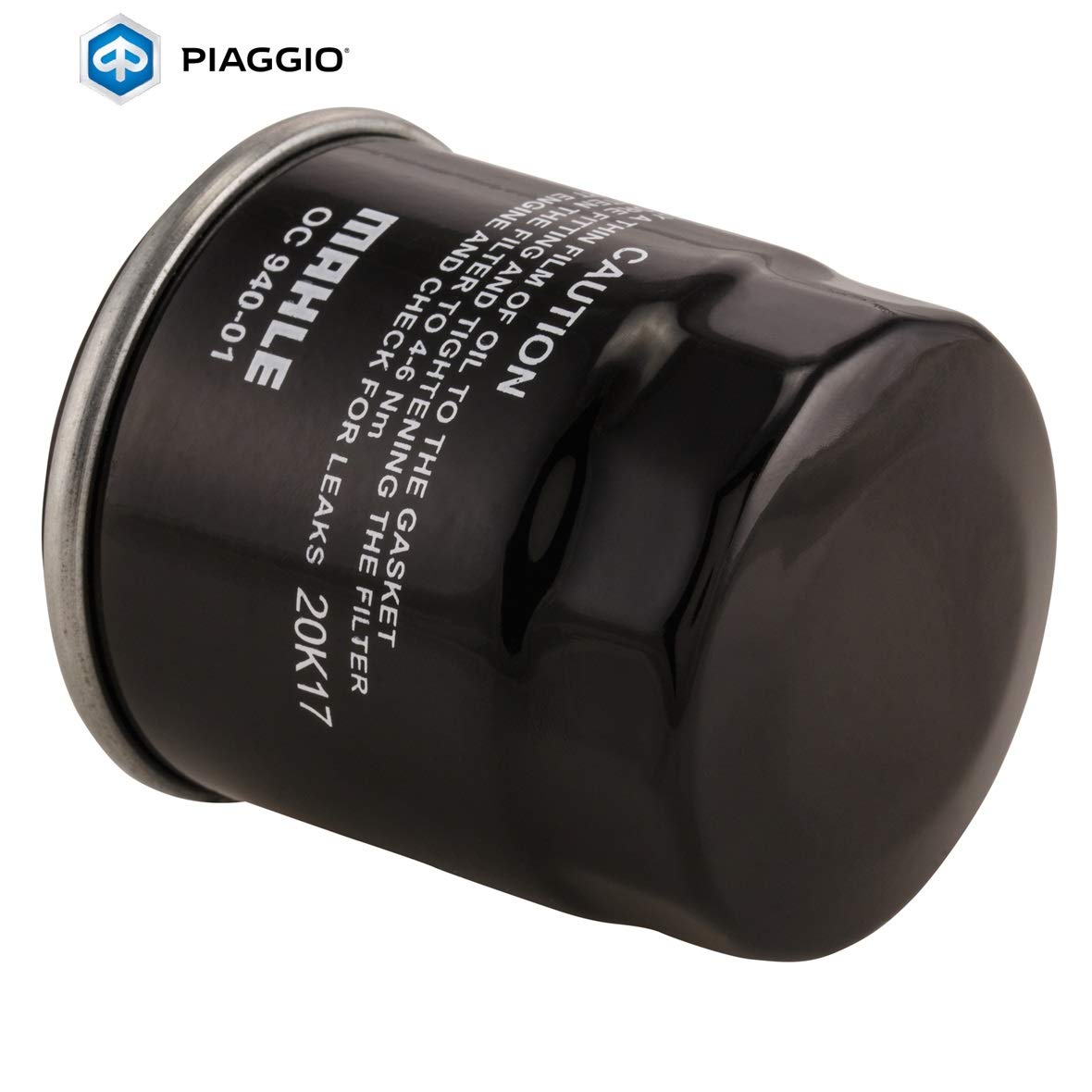 82635R Vespa OEM Oil Filter for Modern Vespa Scooters | OEM 483727 AP8580128 Part 82635R (GTS 300 HPE 2019-2020) Black