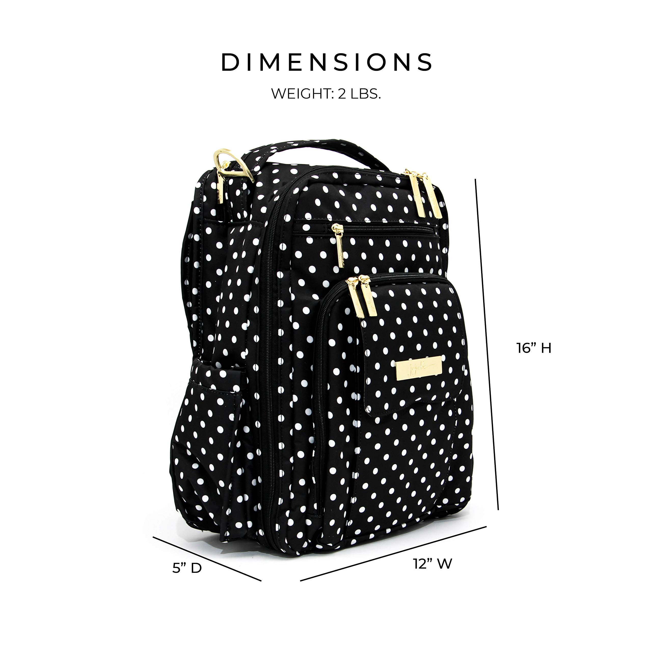 JuJuBe Be Right Back Unisex Travel Backpack, Diaper Bag with Memory Foam Changing Pad, Be Fashionably Organized Anywhere