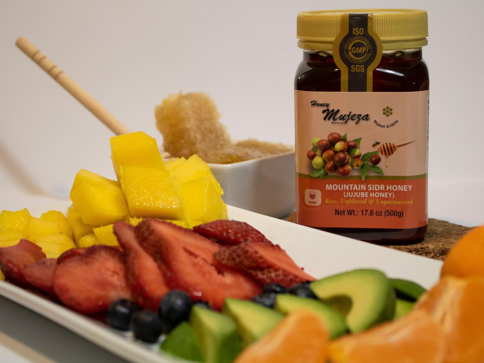 Authentic Mountain Sidr Honey- عسل سدر جبلي أصلي - Jujube Honey, Equal to Manuka Effectiveness Gluten Free 100% Natural Raw Liquid Honey (250g / 8.8oz) عسل المعجزه