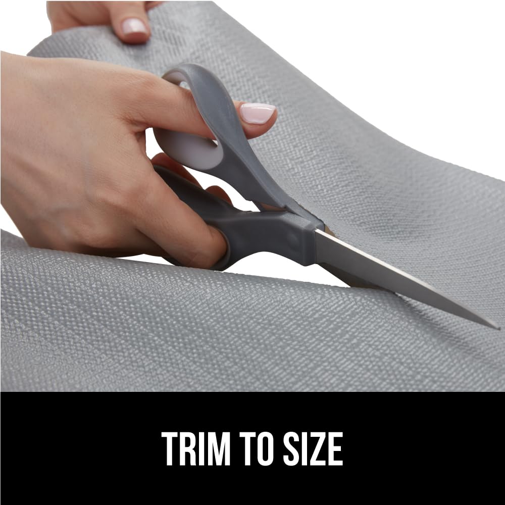 GORILLA GRIP DripGuard Drawer and Shelf Liner for Cabinet, Slip Resistant Non Adhesive Protection for Kitchen, BPA Free Smooth Surface Plastic Liners for Cabinets, Bathroom Drawers, 12x20, Gray