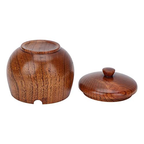 Seasoning Jar Sour Jujube Wood Condiment Jar Japanese Safe Dustproof Classic Flip Top Spice Jar for Kitchen(#2)