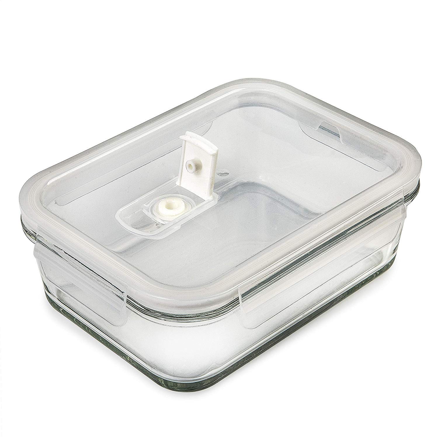 [5-pack, 30oz] Glass Container Food Storage Containers with Lids - Leak Proof Meal Prep Container Glass Lunch Containers - Freezer Containers Microwave Oven Dishwasher Safe