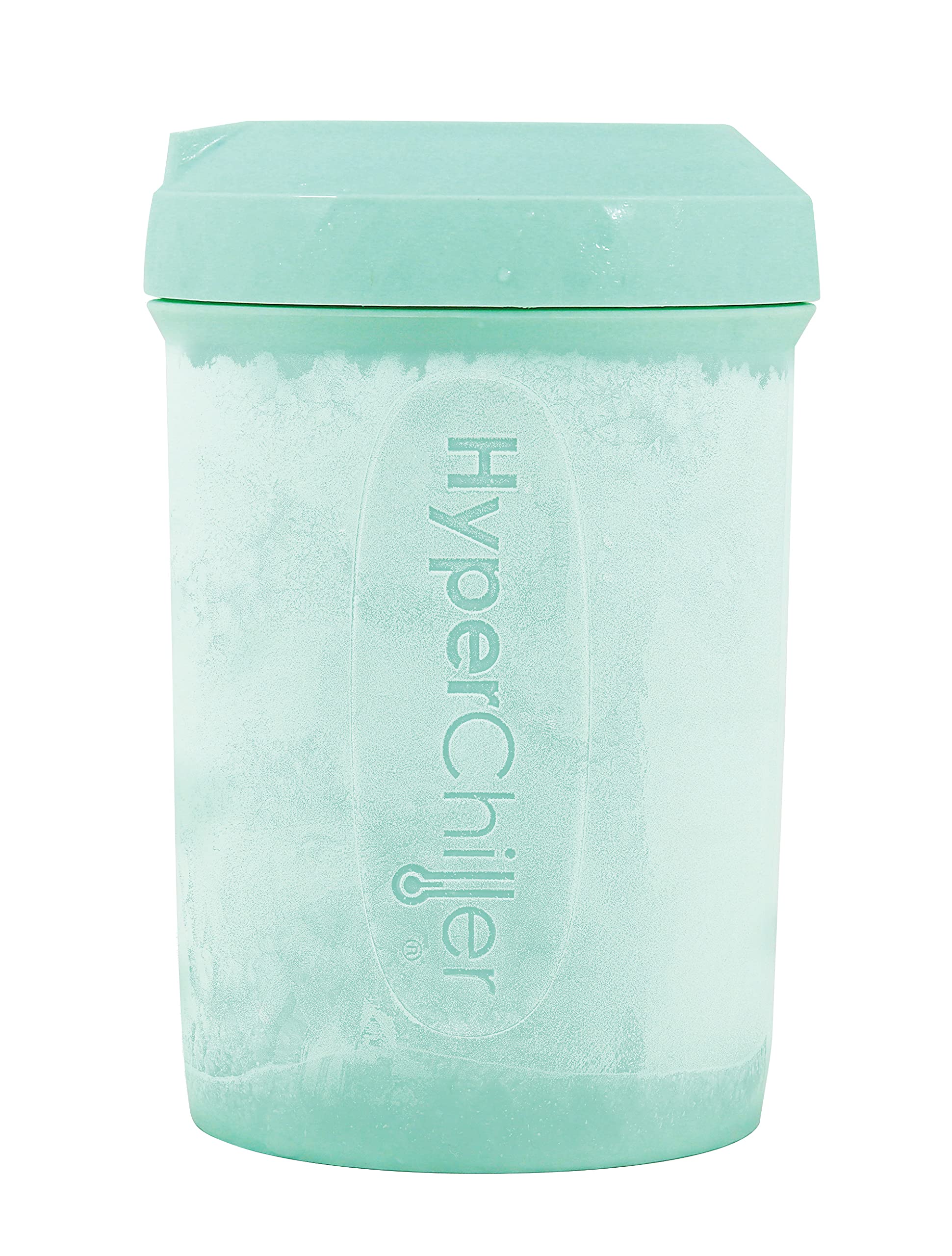 HyperChiller HC2M Patented Iced Coffee/Beverage Cooler, NEW, IMPROVED,STRONGER AND MORE DURABLE! Ready in One Minute, Reusable for Iced Tea, Wine, Spirits, Alcohol, Juice, 12.5 Oz, Mint Blue