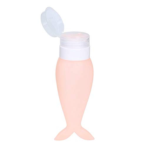 VTOSEN 2Pcs Portable Silicone Travel Squeeze Bottle Set, Leakproof Shampoo and Conditioner Containers, Body Wash Container